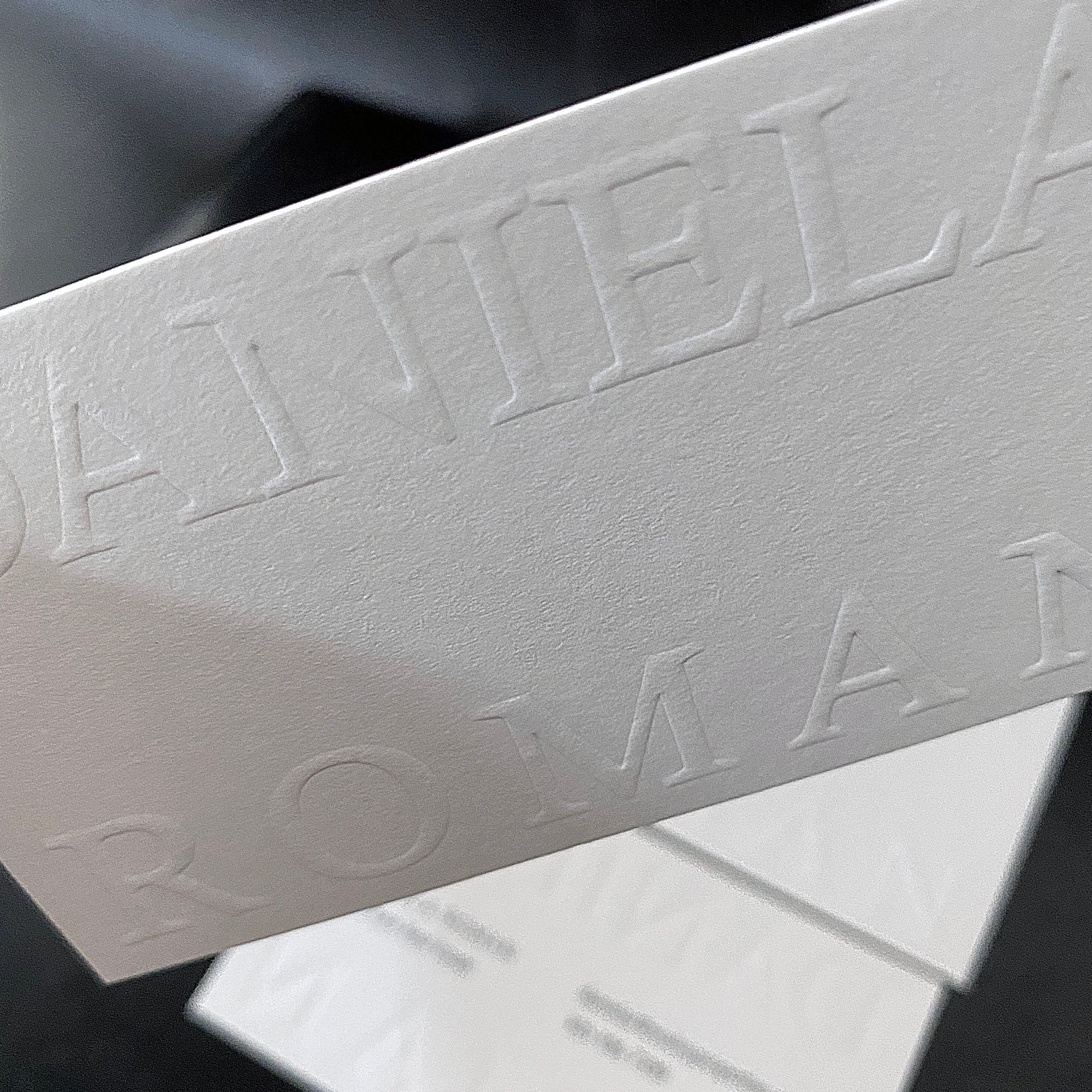 Custom Letterpress Business Cards, 350g Cotton Paper Business Cards - Etsy