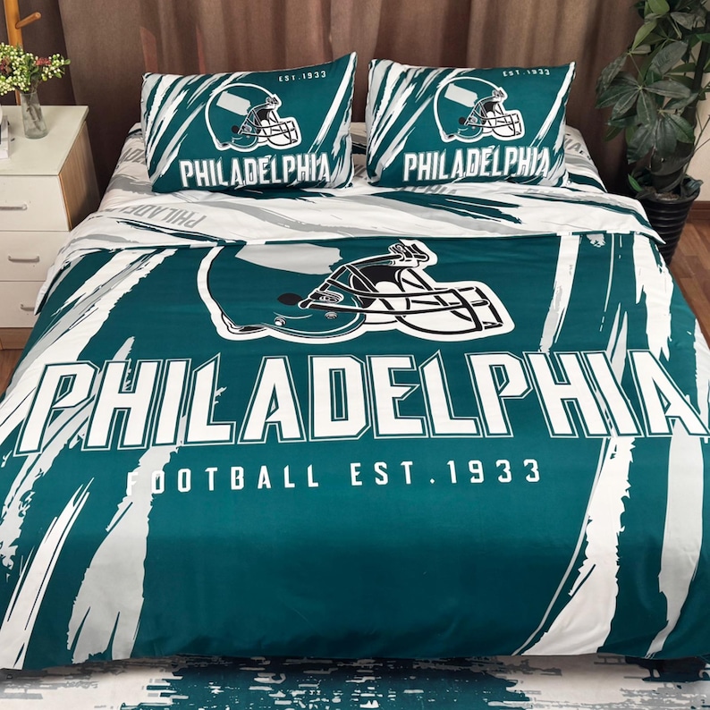 Philadelphia Football Bedding Set - Etsy