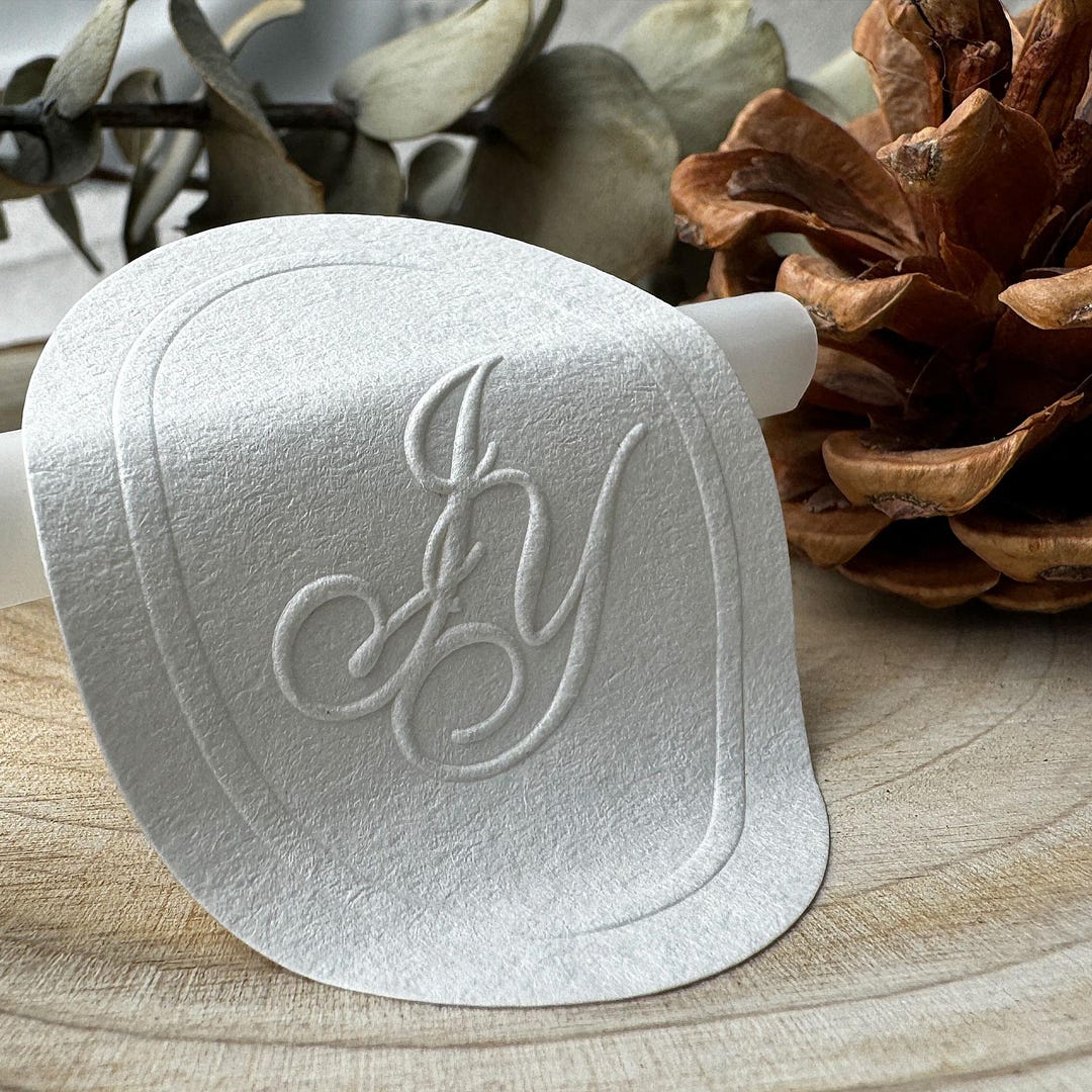 Custom Embossed Sticker, Blind Raised Embossing, Personalized Logo ...