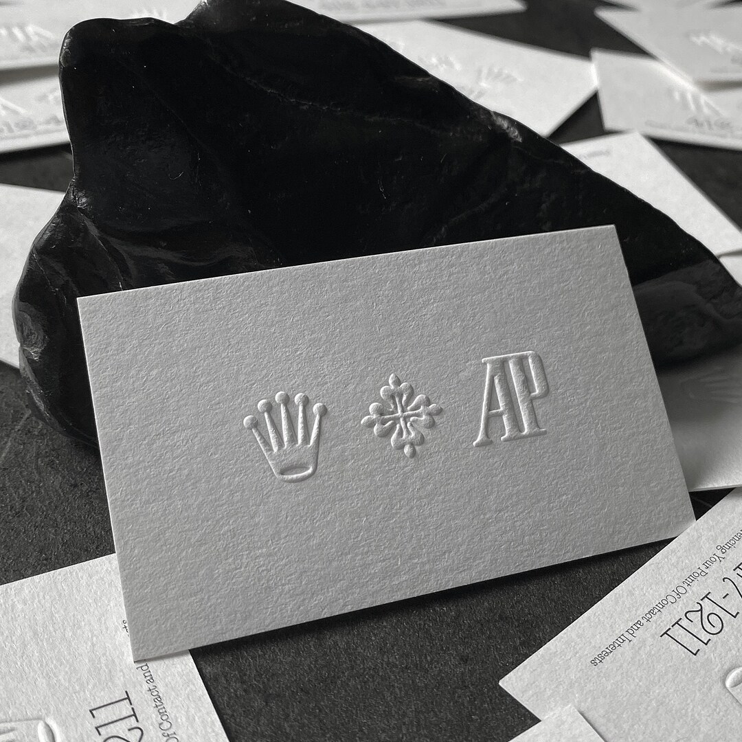 Letterpress Business Cards,emboss Name Cards,thick Cotton White Paper ...