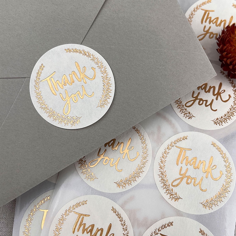 Gold Foil Stickers - Etsy