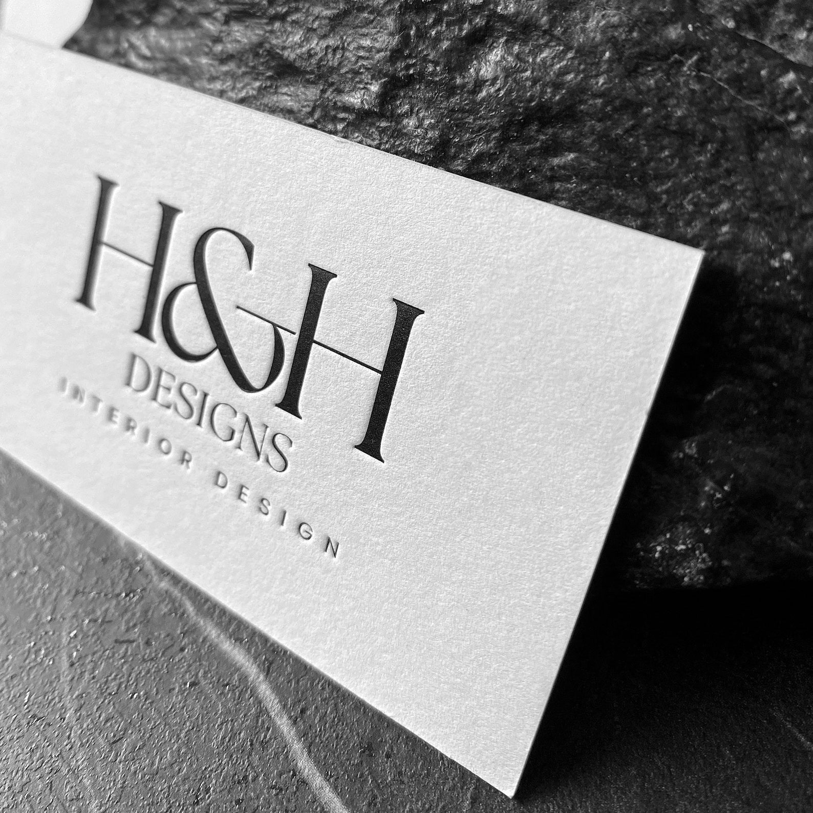 Letterpress Business Cards600gsmthick Cotton White Paperembossed ...