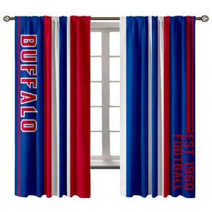 Buffalo Blackout Curtain (2 Panel) Custom Made - Etsy