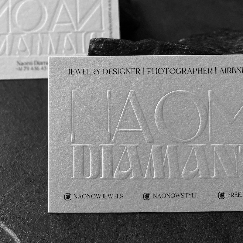 Baumwollpapier letterpress visitenkarten - Etsy.de