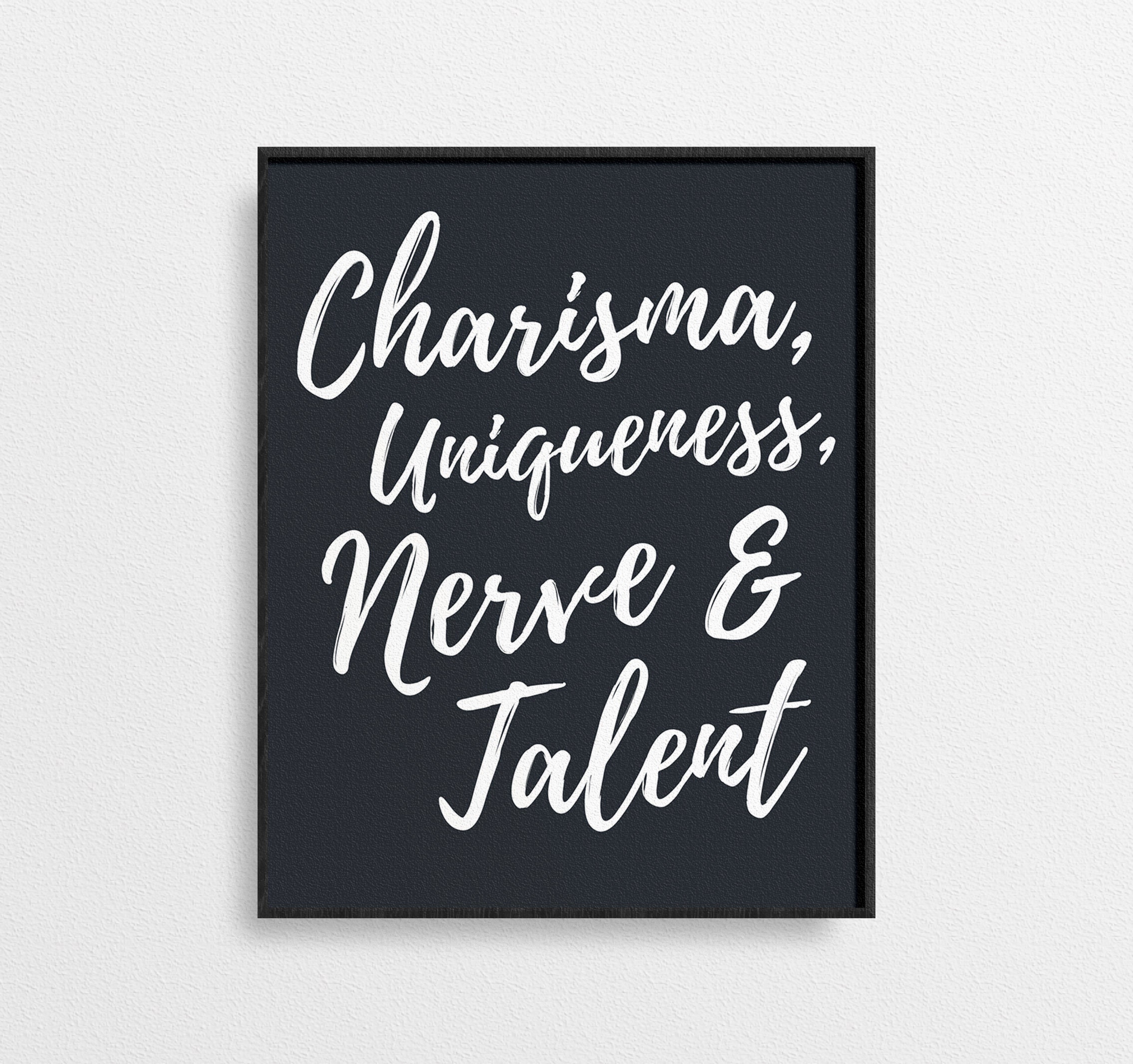 Charisma, Uniqueness, Nerve & Talent Poster Print LGBTQ Poster Ru Paul ...