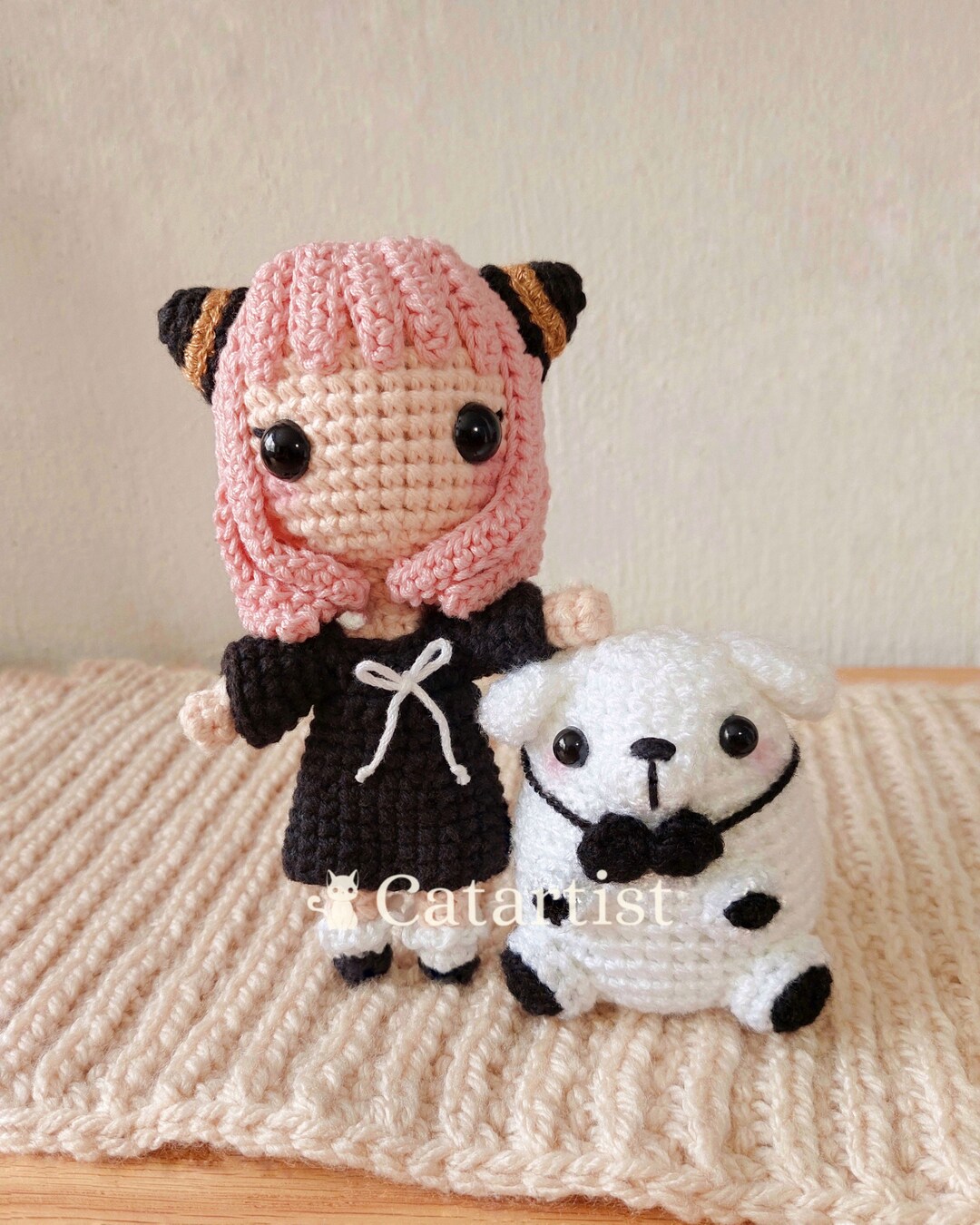 CROCHET PATTERN Pack Telepathy Girl + Puppy - Amigurumi - PDF - Esp-eng ...