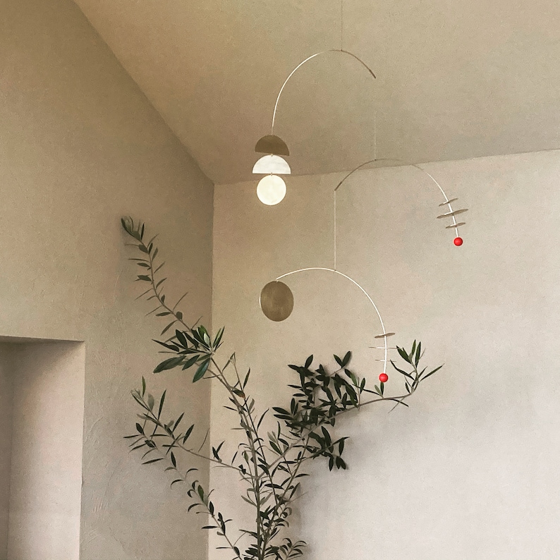 Brass Kinetic Mobile Hanging Mobile Art for Home Decor With - Etsy