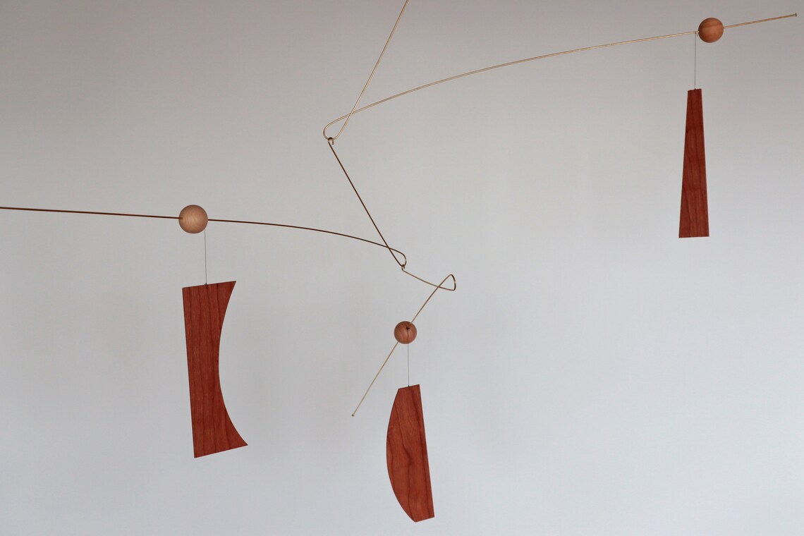 Kinetic Mobile Hanging Mobile Art for Home Decor With - Etsy