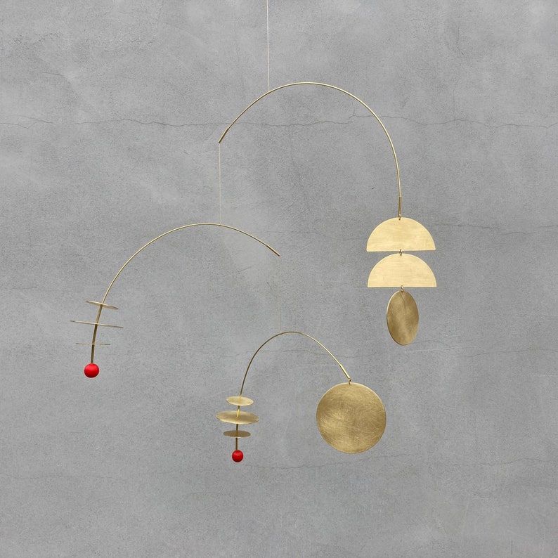 Brass Kinetic Mobile Hanging Mobile Art for Home Decor With - Etsy