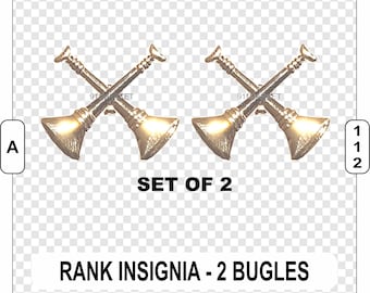 Battalion Chief Crossed Bugles Svg - Etsy