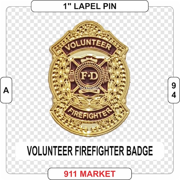 Fireman Badge - Etsy