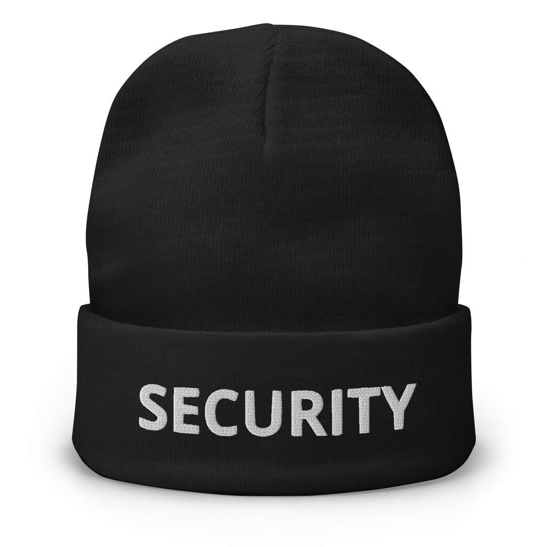 Security Winter Toque Warm Embroidered Beanie Private Guard - Etsy