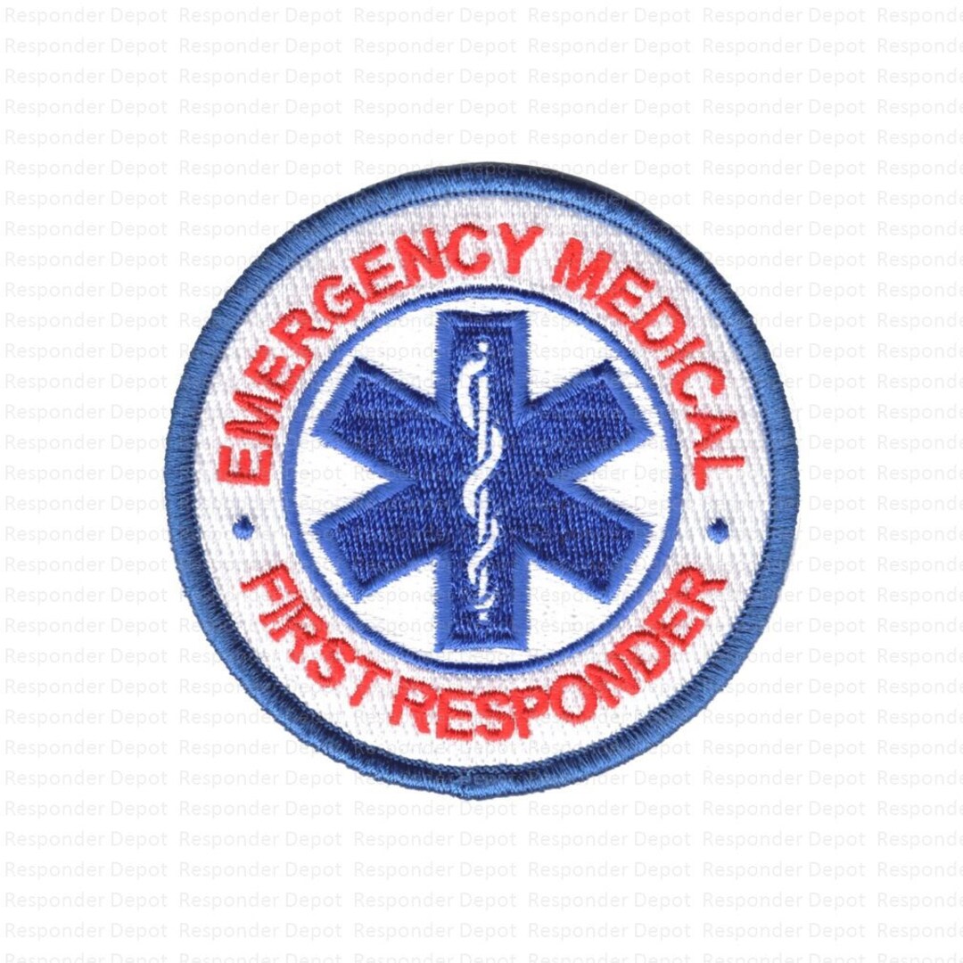 Emergency Medical First Responder Embroidered Patch EMFR Insignia First ...