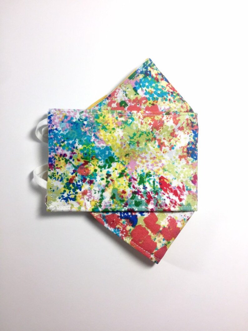 Origami Style Face Mask Rainbow 3D Style 3 Layer Great | Etsy
