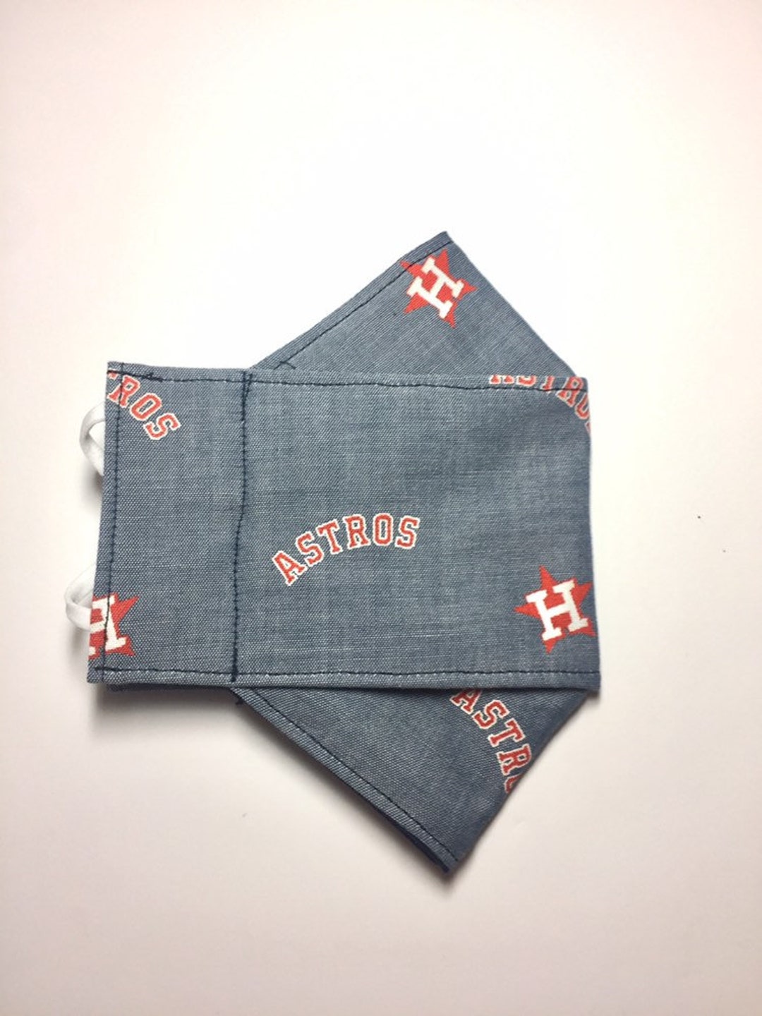 Astros Origami Style Face Mask- 3D Style - 3 Layer Cotton - Etsy