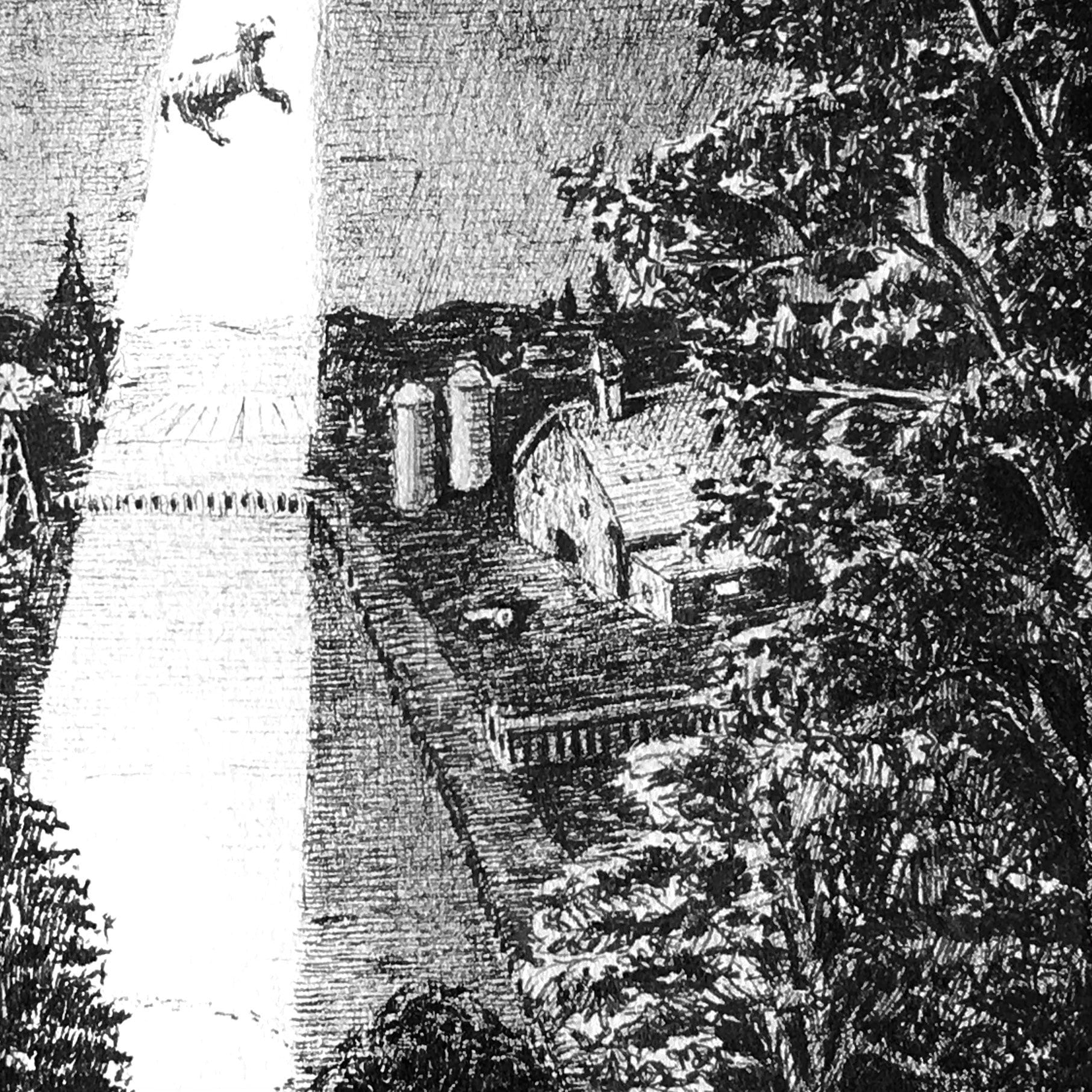 Beam Me up Daisy UFO Art Print UFO Print Nerdy Art Print - Etsy