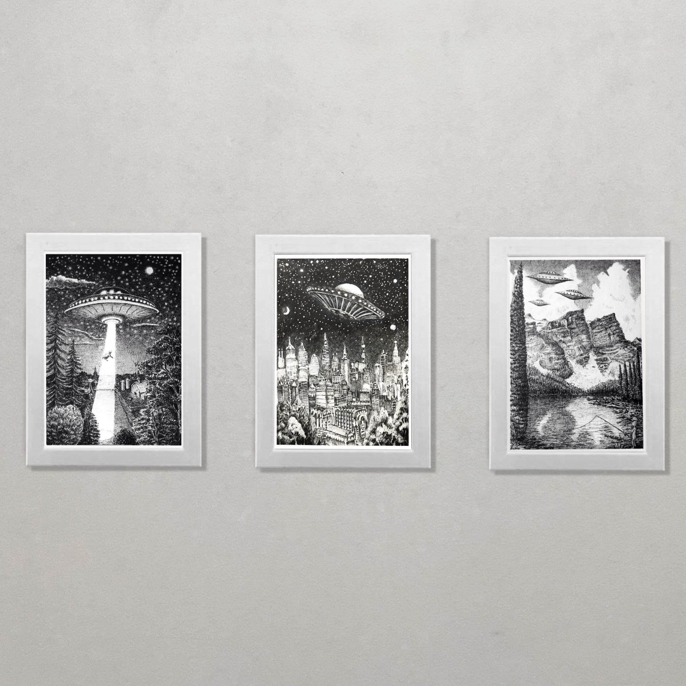 3 Print Collection, Set of 3 Prints, 3 Print Set, 3 Print Set Wall Art ...