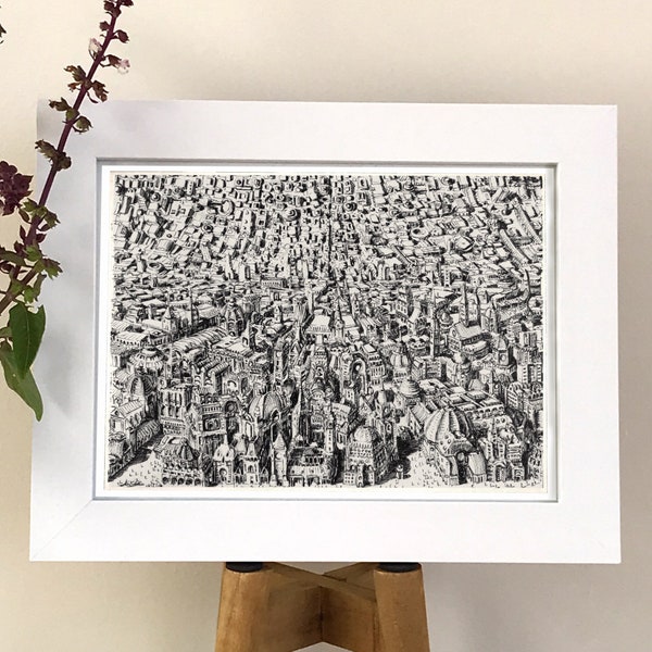 Cityscape Art - Etsy