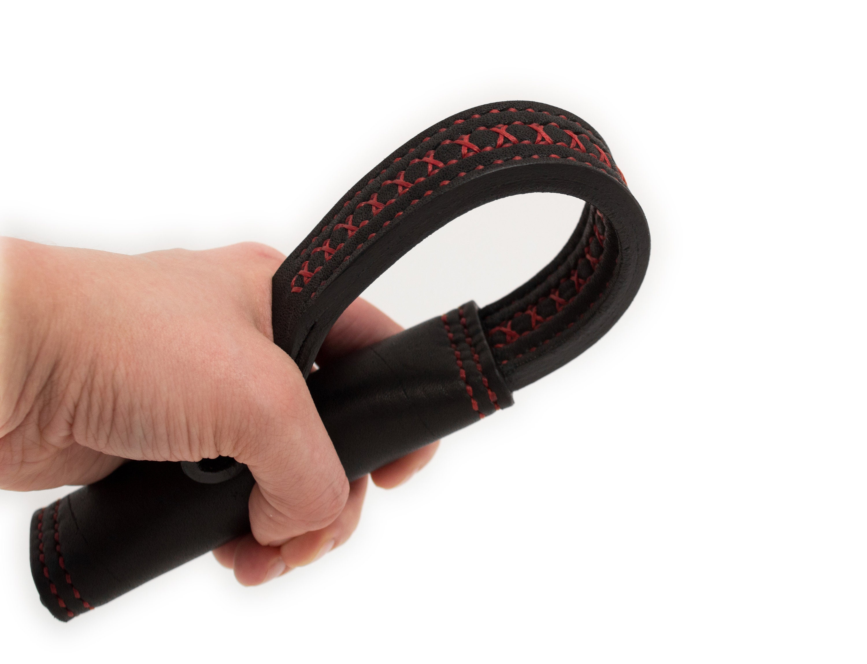 BDSM Gear for Woman Genuine Leather Paddle Kink Toys Black Red Spanking ...