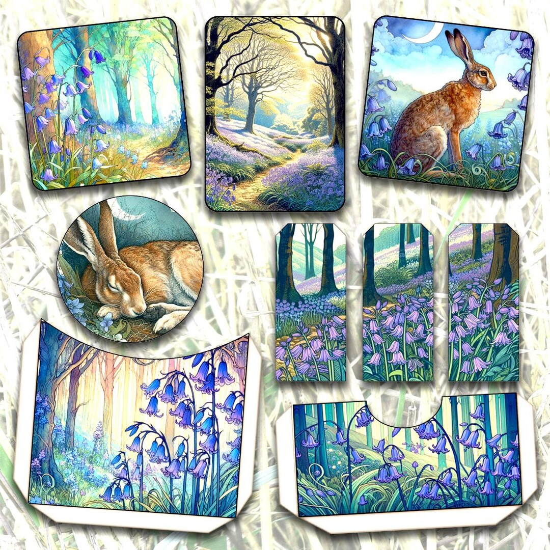 Bluebell Woods and Hares Spring Craft Kit - Etsy