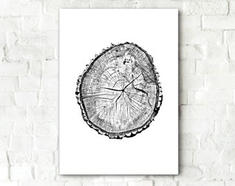 Tree Ring Stamp Art - Etsy