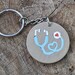 Painted Keychain, Doctor and Nurse Stethoscope Design, Durable Acrylic ...
