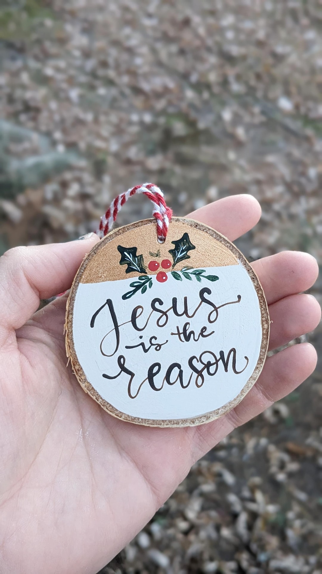 Bible Verse Ornament, Christmas Decoration, Isaiah 9 6 Scripture, Hand ...