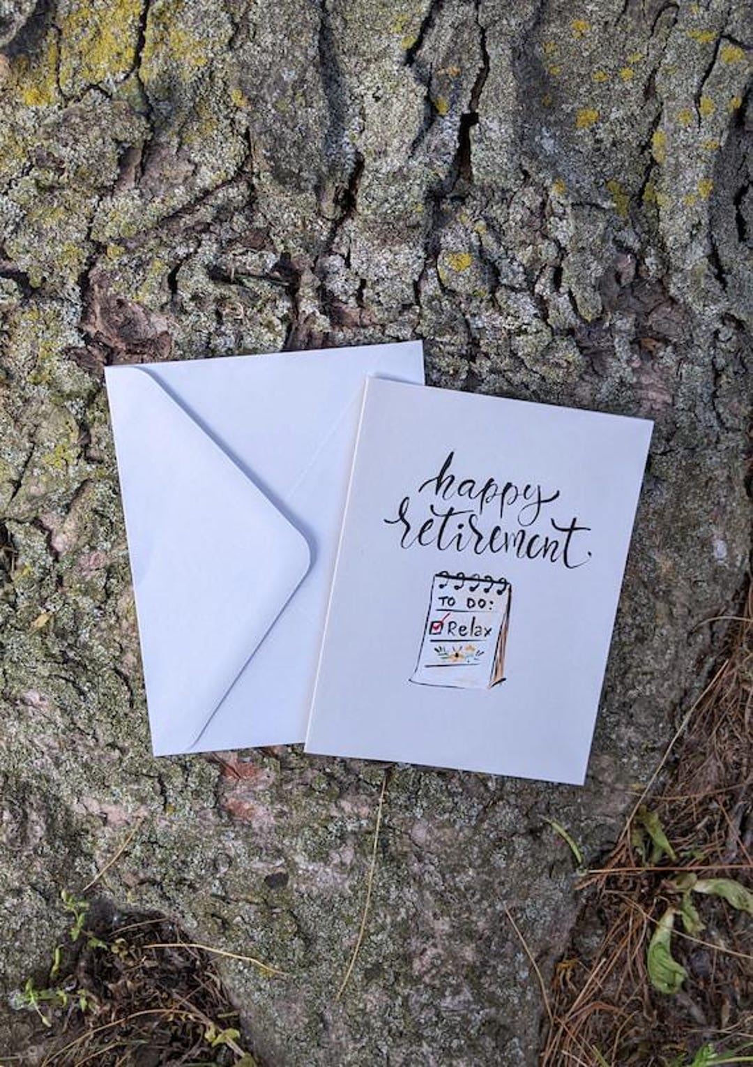 Happy Retirement Greeting Card - Hand Painted Cardstock, "to Do: Relax ...