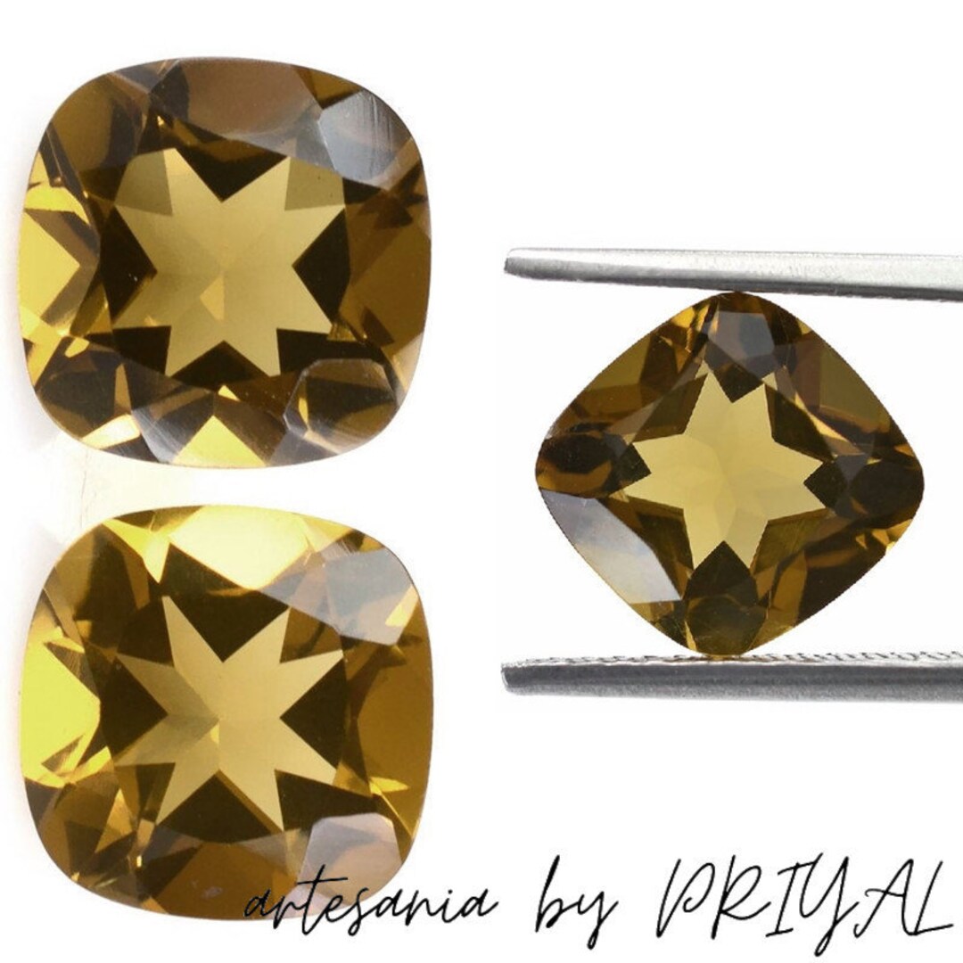 Whisky Quartz Cushion 6.00-14.00mm Whisky Quartz 7.00mm Whisky Quartz 8 ...