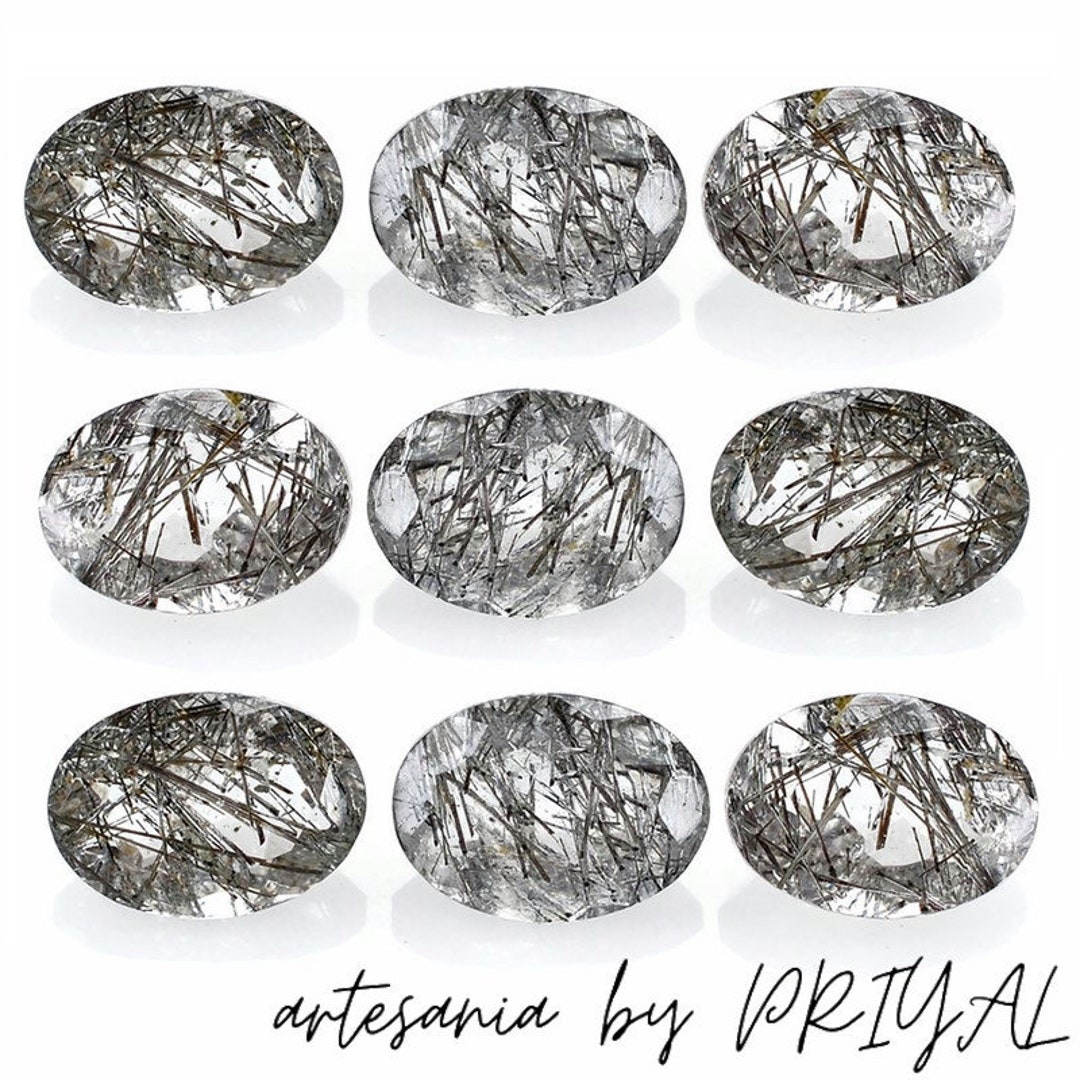 Loose Black Rutile Oval Natural Black Rutile Oval 6*4-10*12mm Black ...