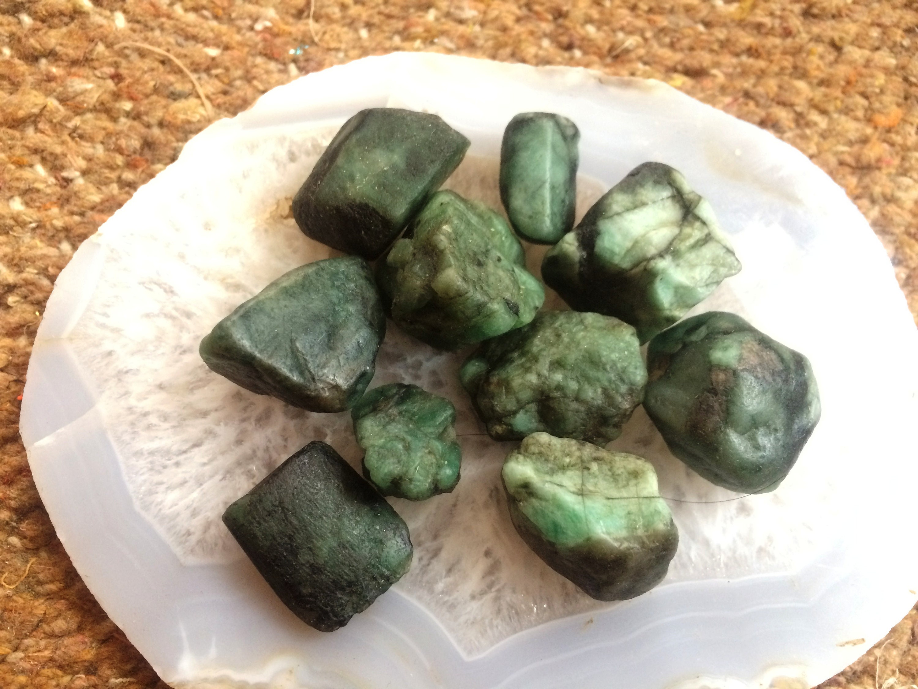 Emerald rough natural emerald rough raw emerald crystals | Etsy
