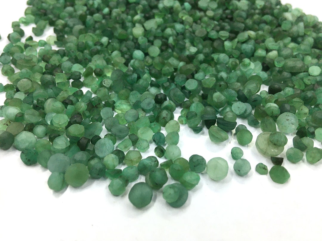 Unpolished Emeralds Gemstone Preforms 10grams Raw Shaped Emeralds ...