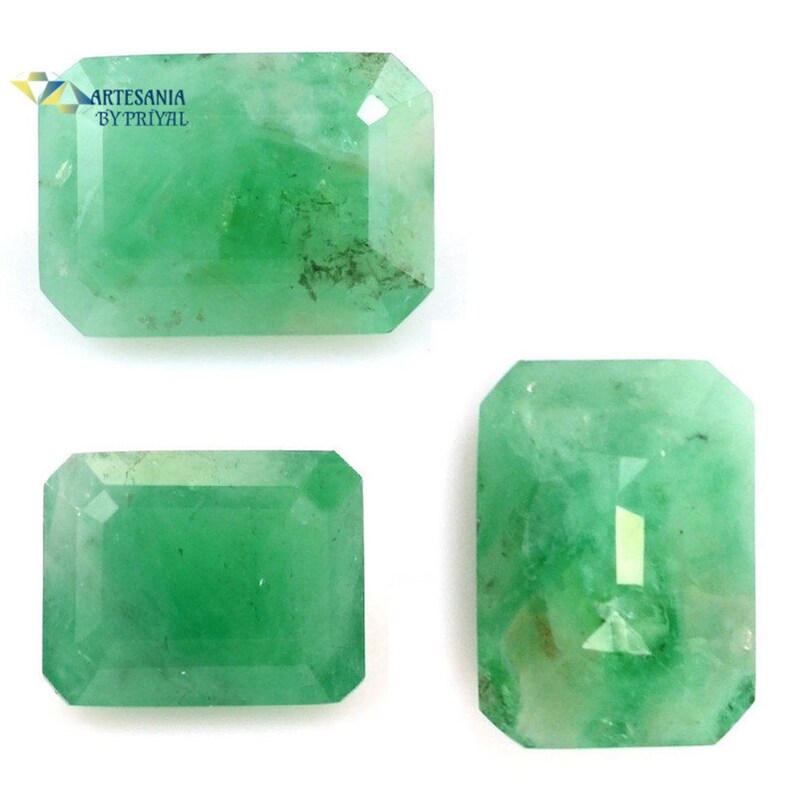 Natural Emerald Octagon 53-79mm Emerald 64mm Emerald 75mm Emerald 68mm ...