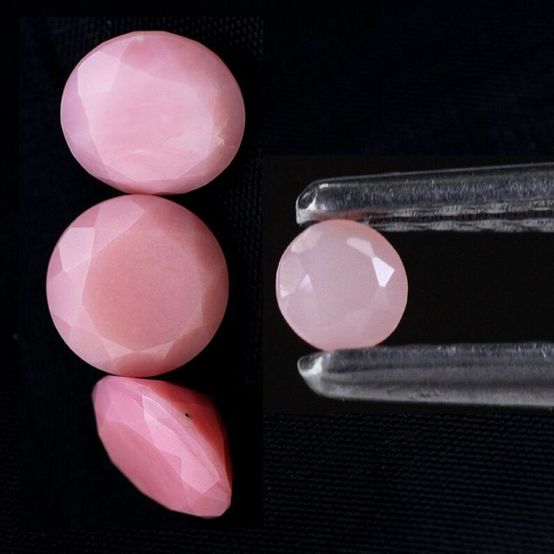 Pink Opal Round 3.00mm Loose Pink Opal Faceted Pink Opal - Etsy