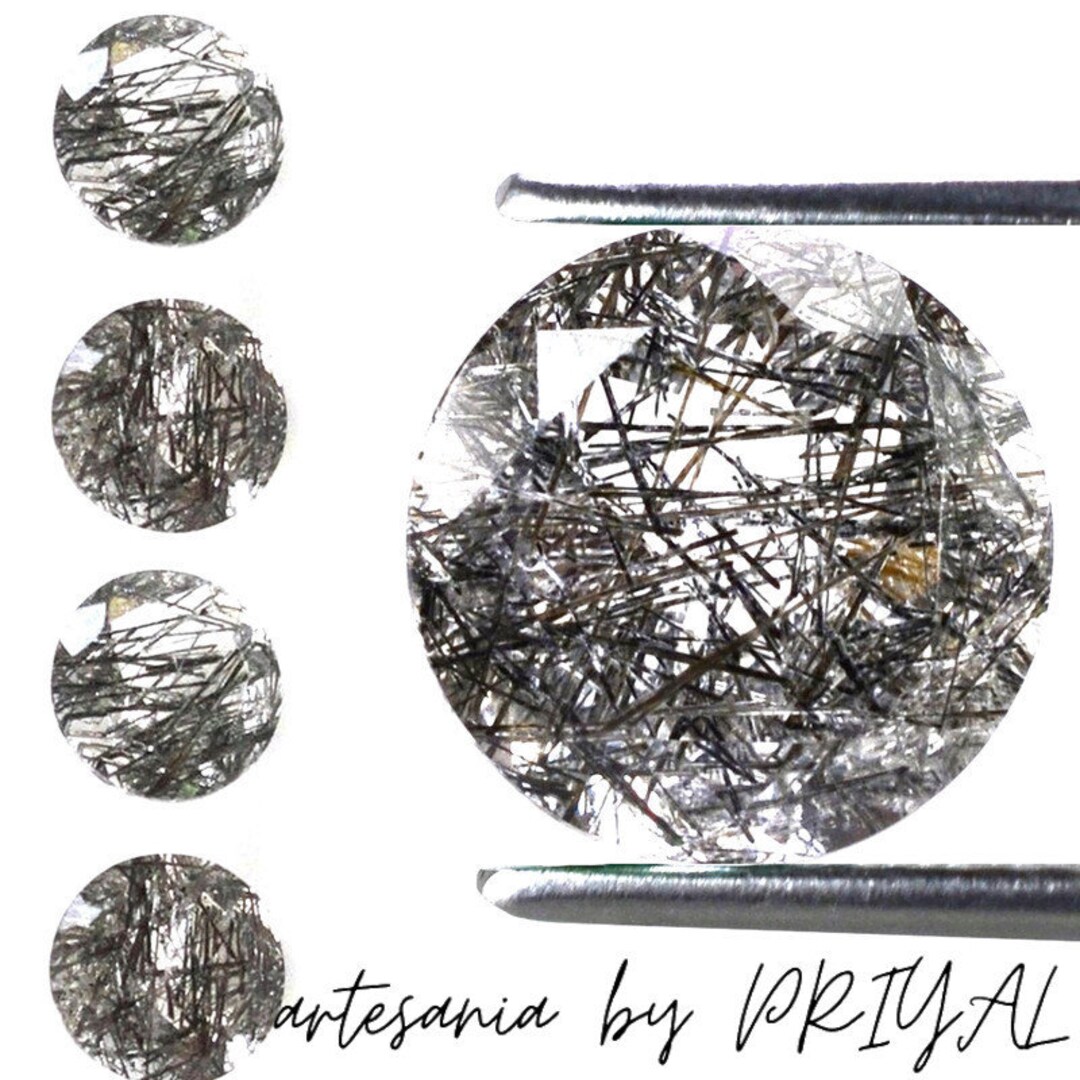 Loose Black Rutile Round Natural Black Rutile 4.00-12.00mm Black Rutile ...