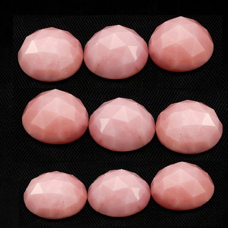Pink Opal Rose Cut Round Loose Pink Opal Rose Cut Round - Etsy