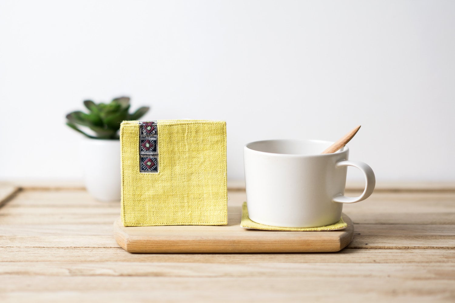 Multicolors Hemp Coaster Hmong Coasters Coasters Set | Etsy