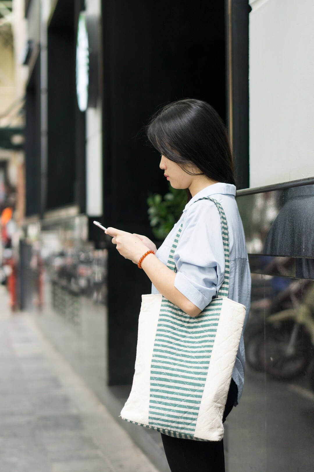 Double Sided Tote Bag Natural Cotton Bags Shoulder Bags - Etsy