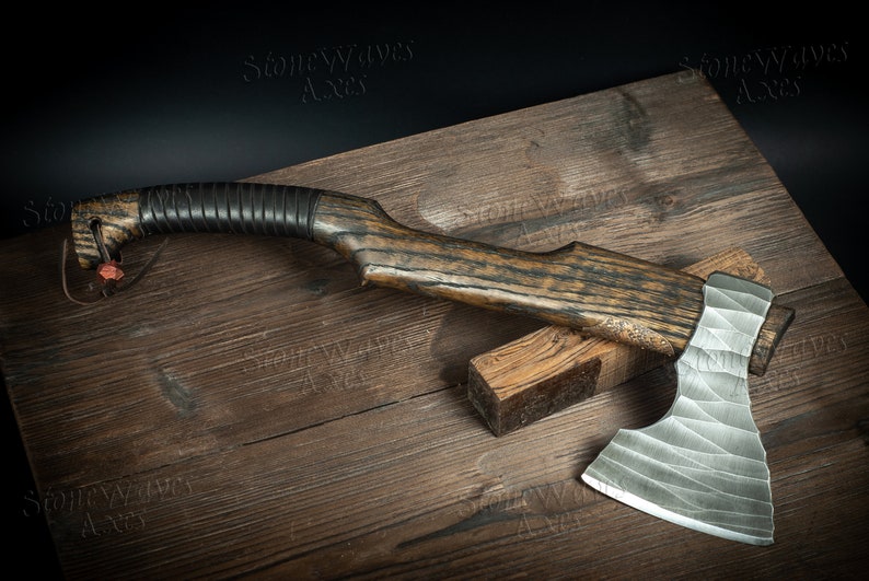 Viking bearded axe forged Nordic hatchet custom engraved | Etsy