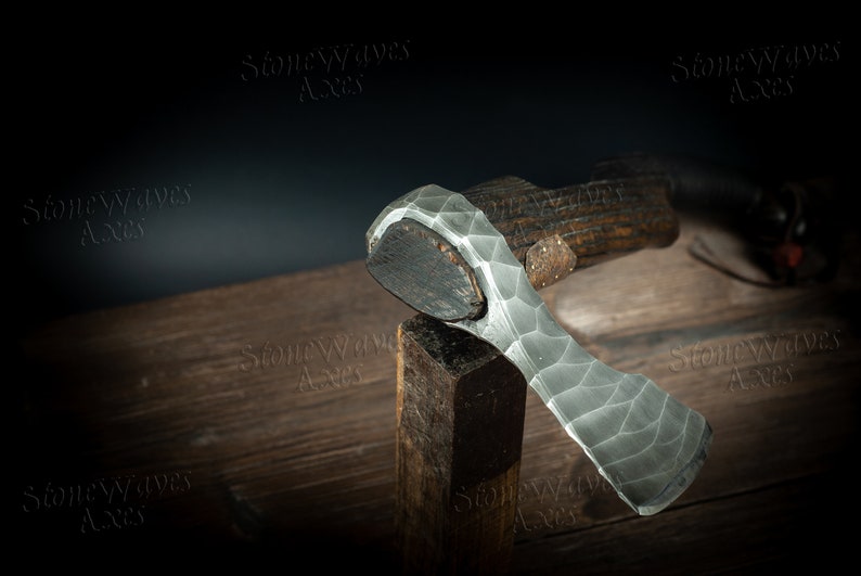 Viking bearded axe forged Nordic hatchet custom engraved | Etsy