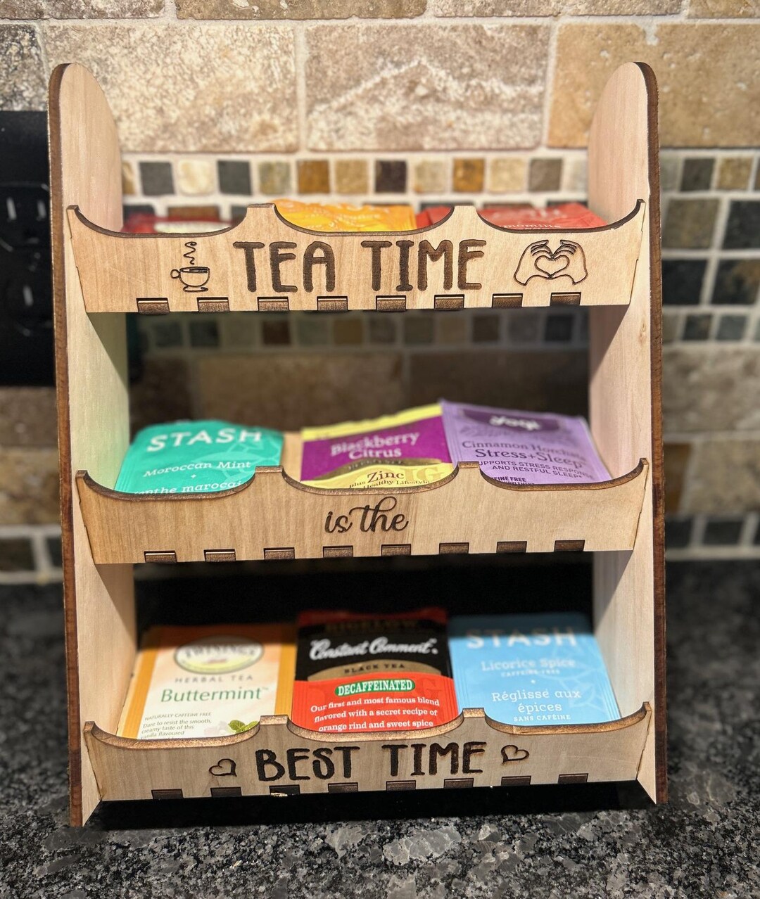 Tea Rack Laser Cut Teabag Holder - Etsy