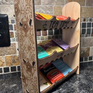 Tea Rack - Laser Cut Teabag Holder - Etsy