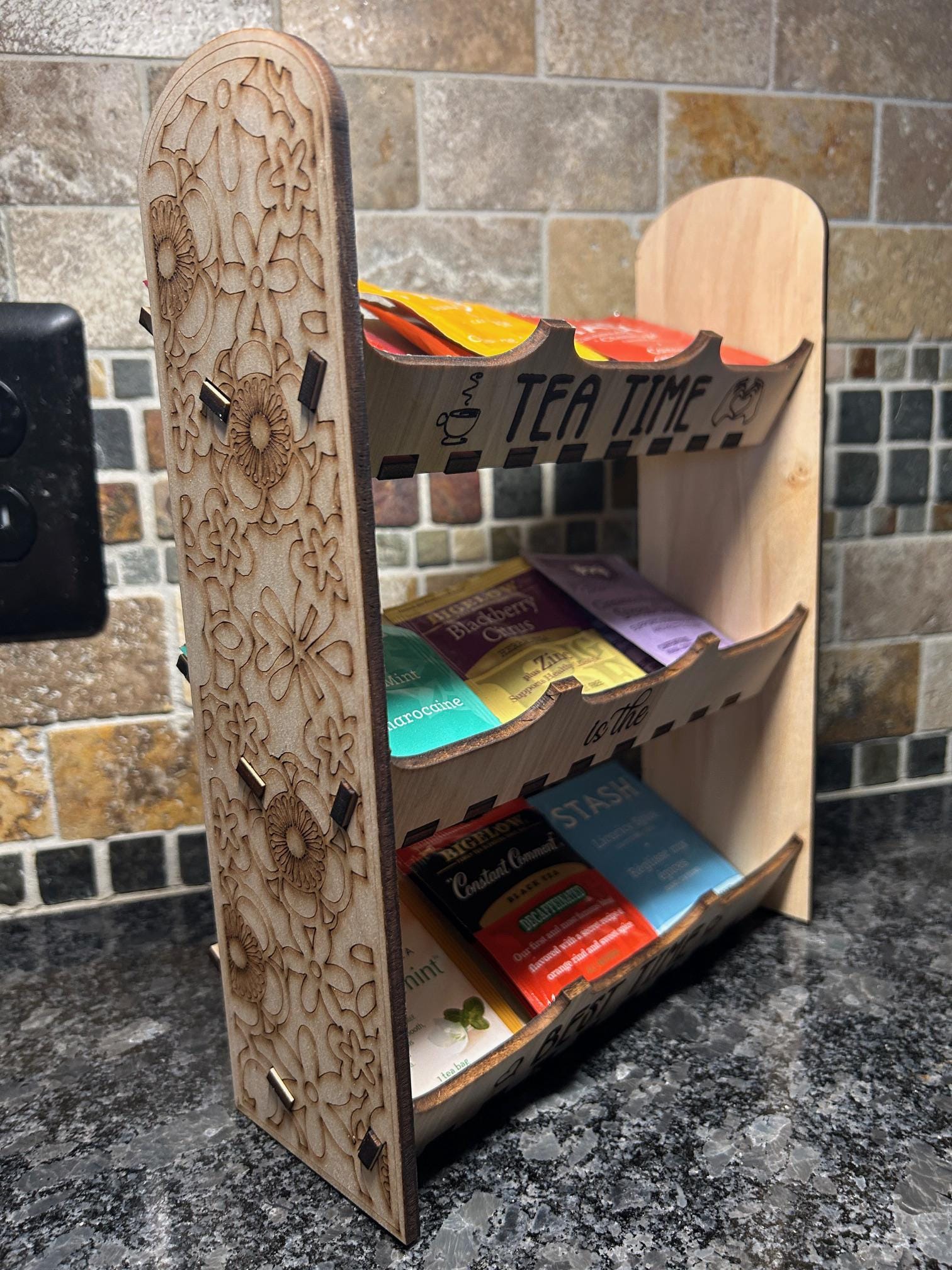 Tea Rack - Laser Cut Teabag Holder - Etsy