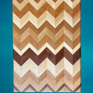 Chevron Cutting Serving | Charcuterie Board | Zigzag Pattern - Etsy
