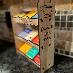 Tea Rack - Laser Cut Teabag Holder - Etsy