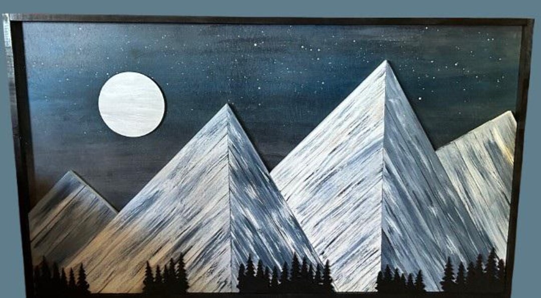 Mountain Scenes | Rustic Wall Decor Variety | Hanging Art - Etsy