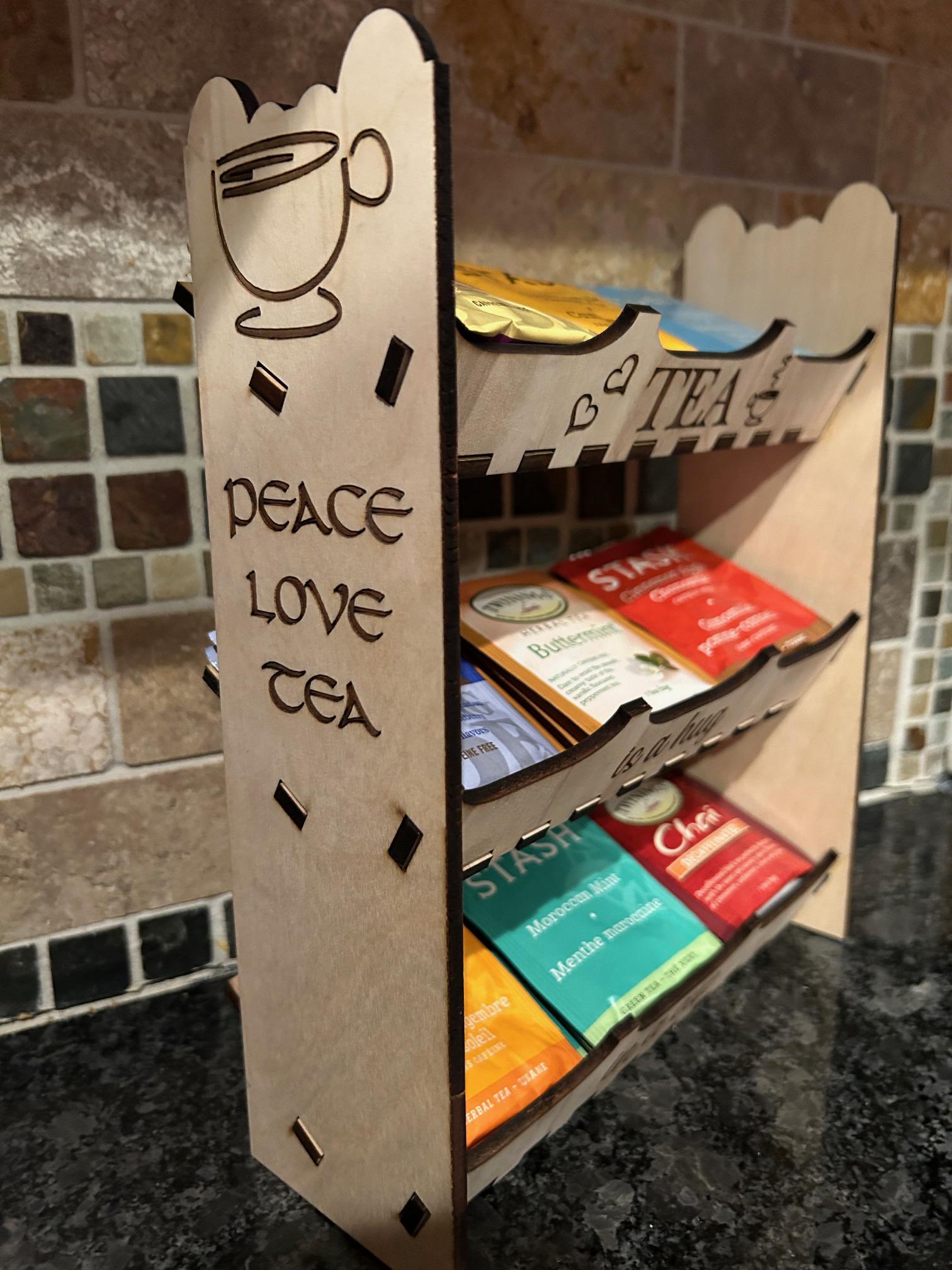 Tea Rack - Laser Cut Teabag Holder - Etsy