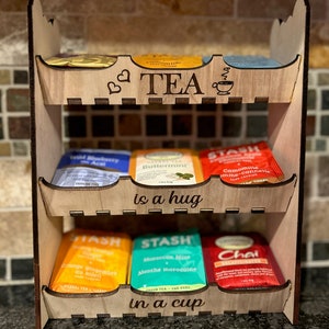 Tea Rack - Laser Cut Teabag Holder - Etsy