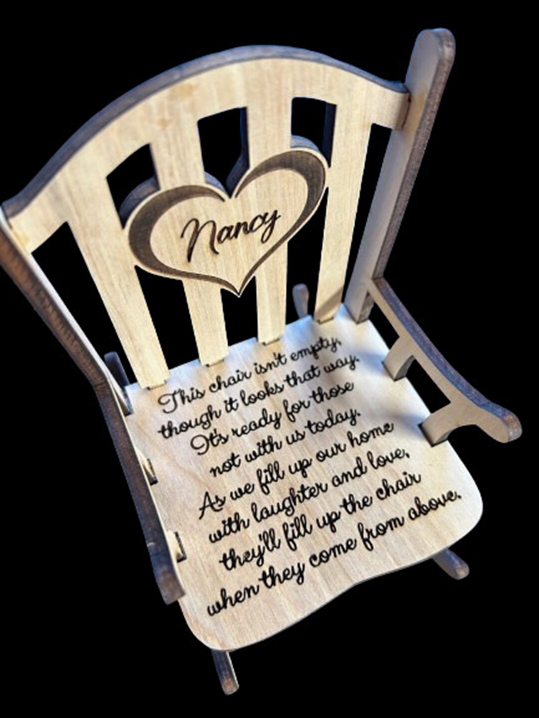 Memorial Rocking Chair for Weddings Birthdays Special Occasions ...