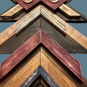 Aztec Reclaimed Wood Wall Art | Rustic Wall Art | Wood Wall Decor - Etsy